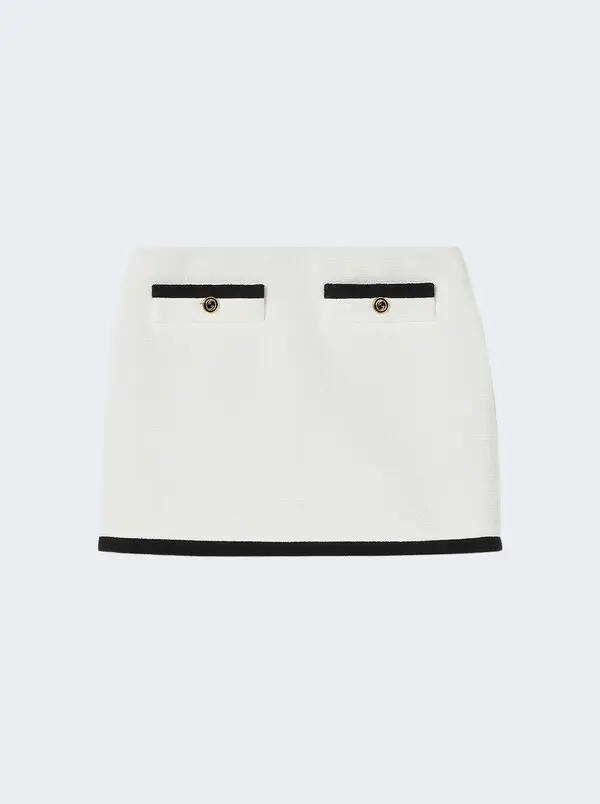 Gucci Cotton Tweed Mini Skirt - Off White