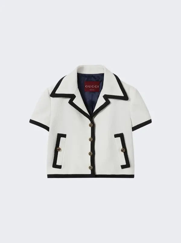 Gucci Cotton Tweed Jacket - Off White