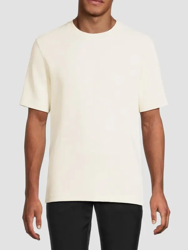 Theory Delroy Cotton-blend T-shirt - Winter White