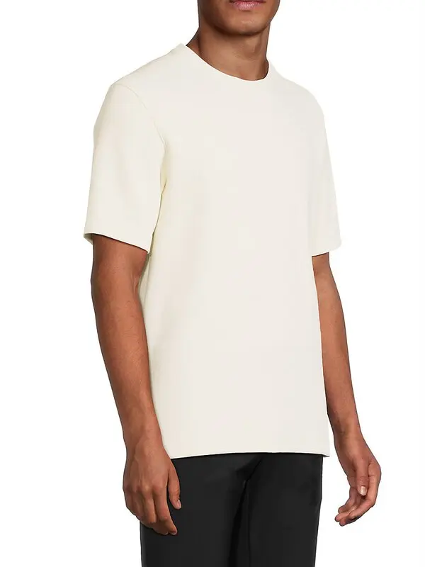Theory Delroy Cotton-blend T-shirt - Winter White