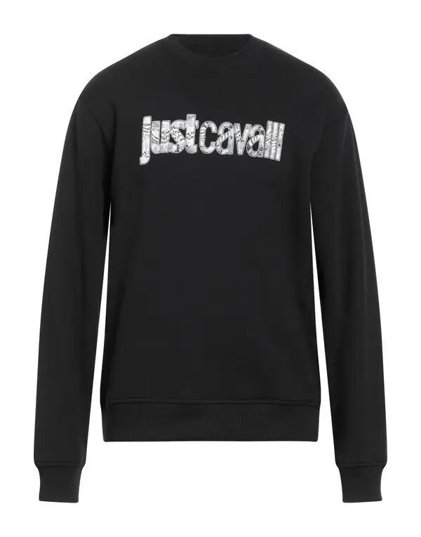 Just Cavalli Sweatshirt With Logo - Black