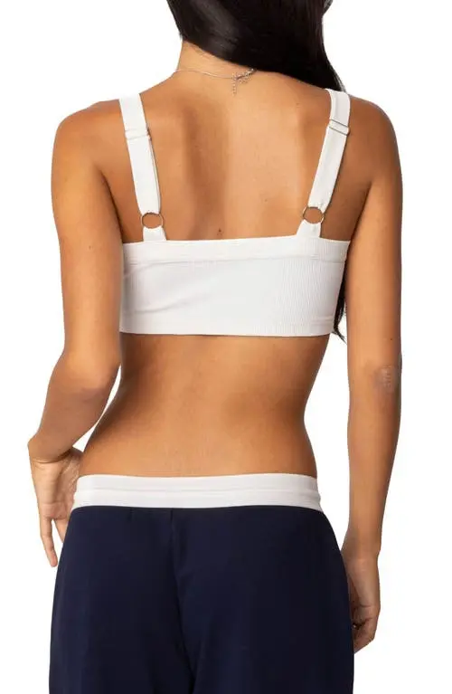 EDIKTED Sariah Ribbed Crop Top