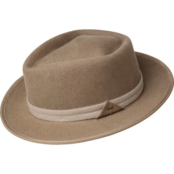 BAILEY Reeder Wool Velour Fedora - Taupe