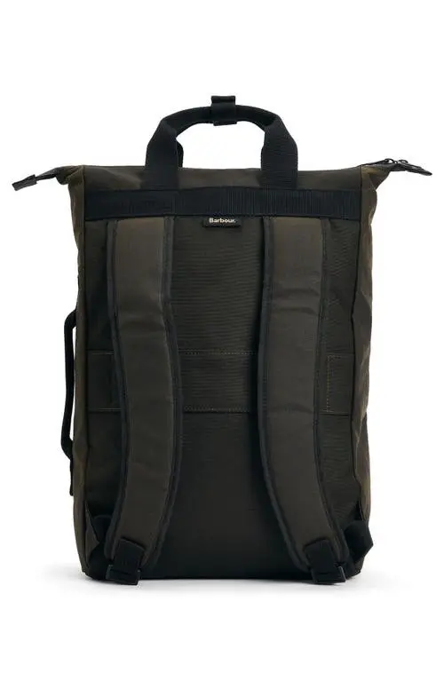 Barbour Field Water Resistant Waxed Cotton Backpack