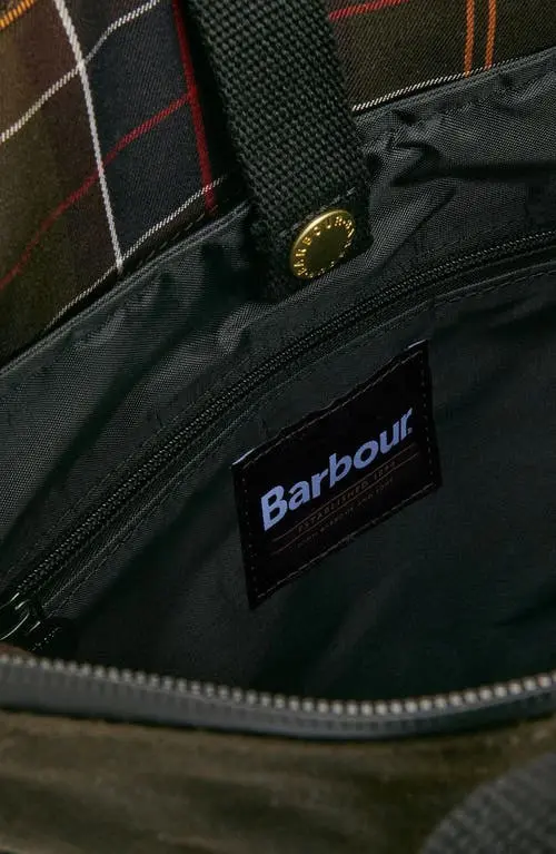 Barbour Field Water Resistant Waxed Cotton Backpack
