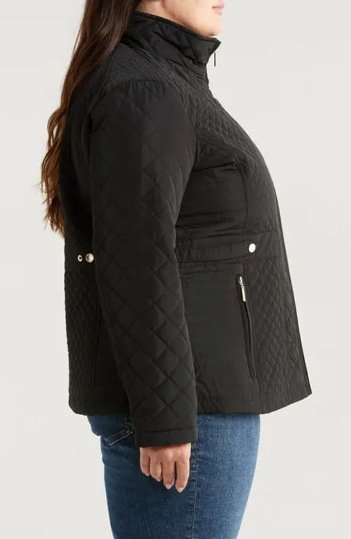 Gallery Water Resistant Quilted Jacket - Black