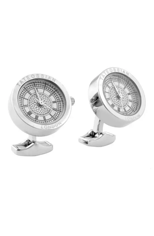 Tateossian Big Ben' Cuff Links - Silver