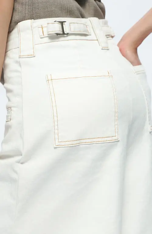 BAYEAS Timothy High Waist Knee Length Denim Shorts