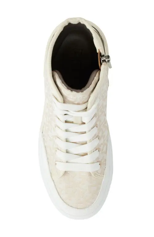 Dkny Bitsy High Top Platform Sneaker - Xvq - Hemp/ White