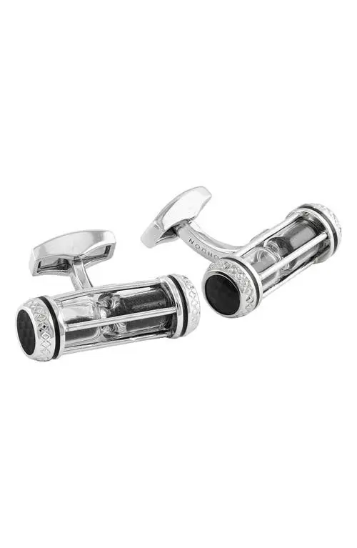 Tateossian Sand Timer Cuff Links - Black