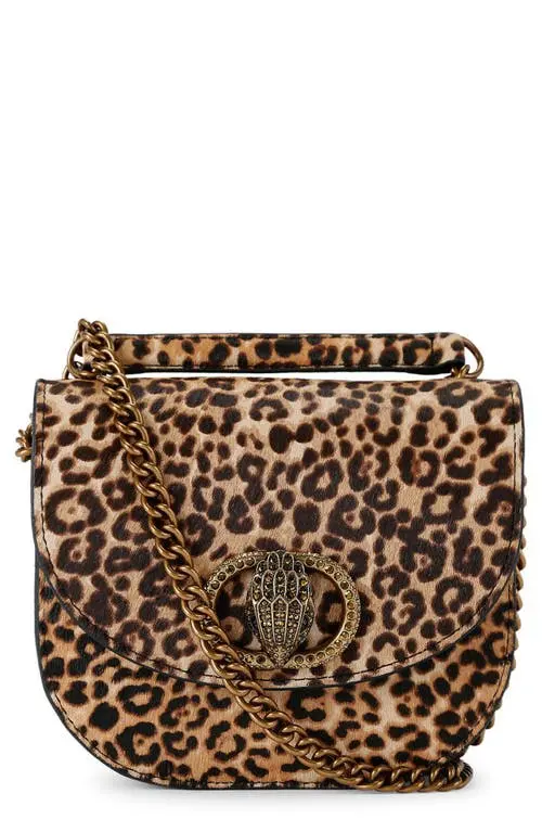 Kurt Geiger Chelsea Calf Hair Saddle Bag - Brown/oth