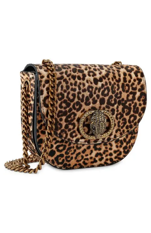 Kurt Geiger Chelsea Calf Hair Saddle Bag - Brown/oth