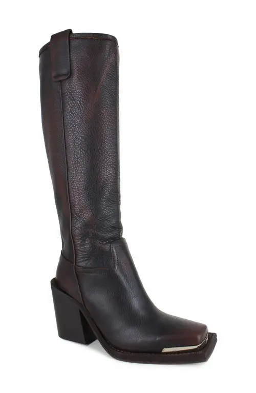ZIGI Joshana Knee High Boots - Brown Leather