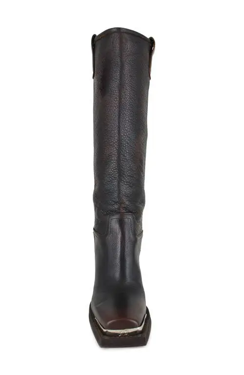 ZIGI Joshana Knee High Boots - Brown Leather