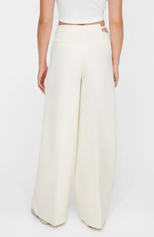 Nasty Gal Cutout Waist Wide Leg Trousers