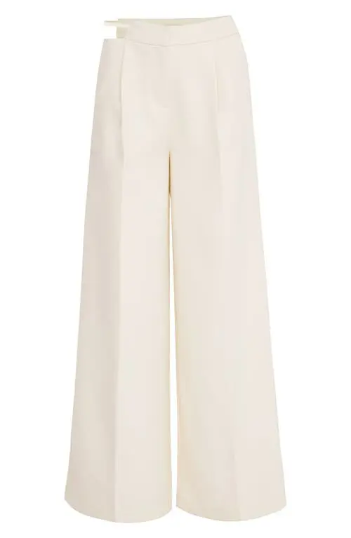 Nasty Gal Cutout Waist Wide Leg Trousers