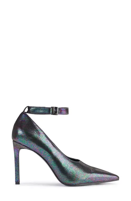 Karl Lagerfeld Paris Sury Ankle Strap Pump - Purple Multi
