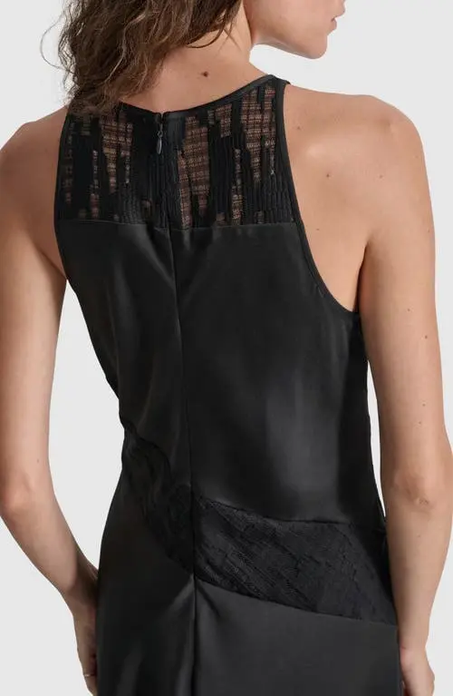 Dkny Lace Panel Sleeveless Maxi Dress In Black - 51% Off | Editorialist