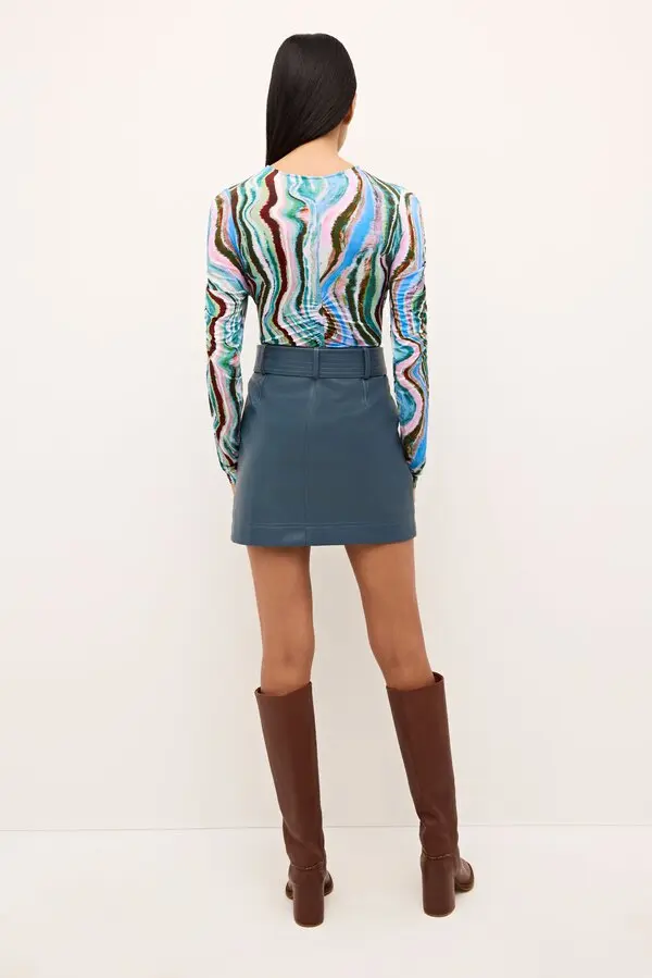 MARIE OLIVER Vallie Skirt - Space Blue