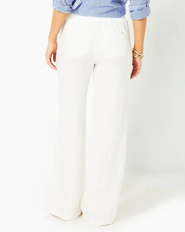 Lilly Pulitzer® 31' Deri Linen Palazzo Pant