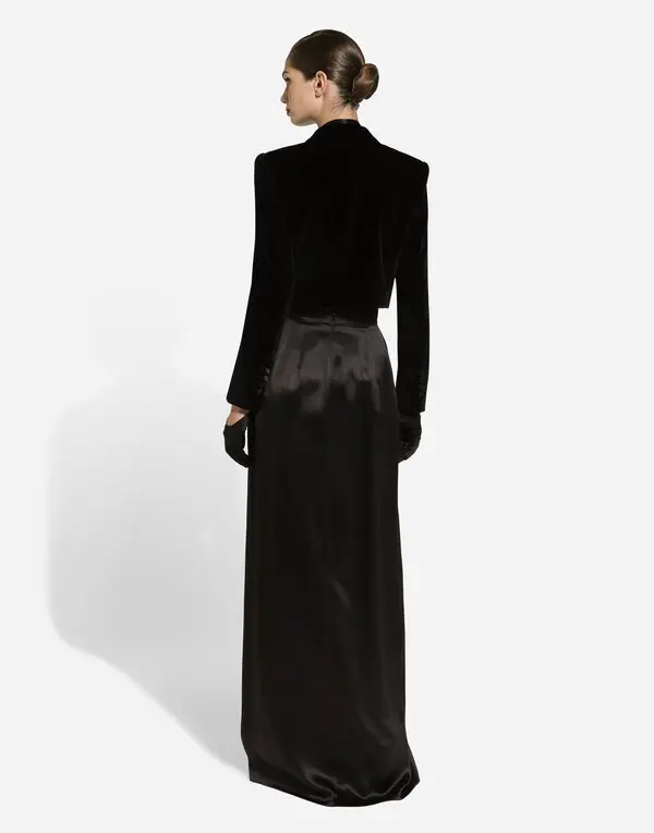 Dolce & Gabbana Silk Chiffon Shirt With Pussy-bow - Black