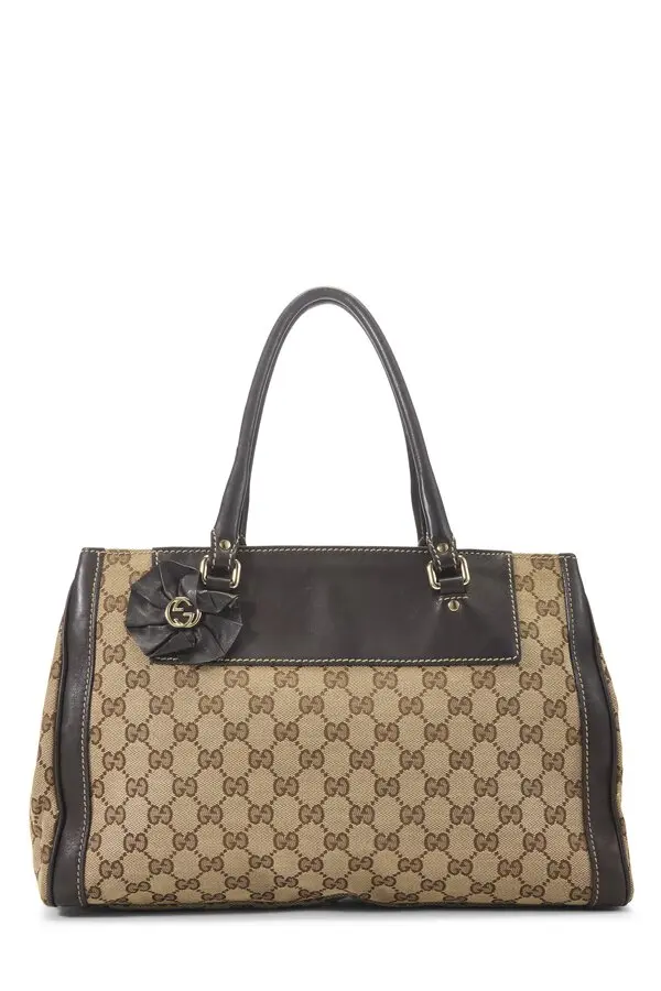 Gucci Original Gg Canvas Trophy Handbag - Brown