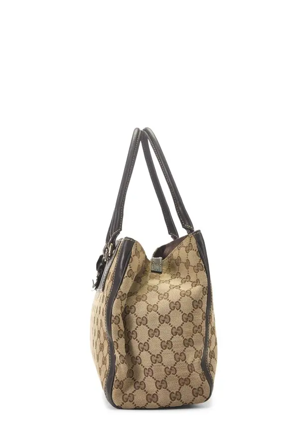 Gucci Original Gg Canvas Trophy Handbag - Brown