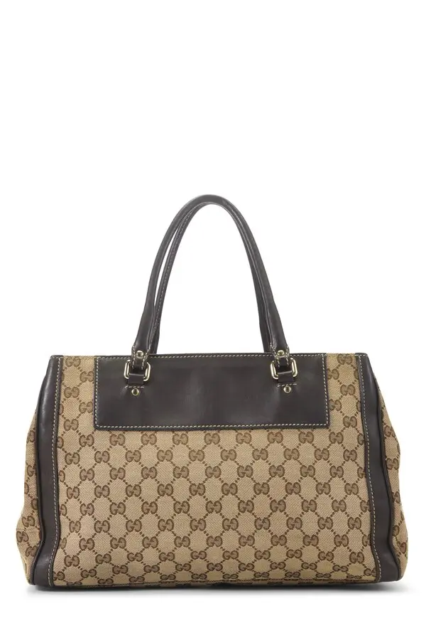 Gucci Original Gg Canvas Trophy Handbag - Brown