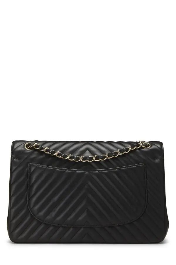 Chanel Chevron Lambskin Double Flap