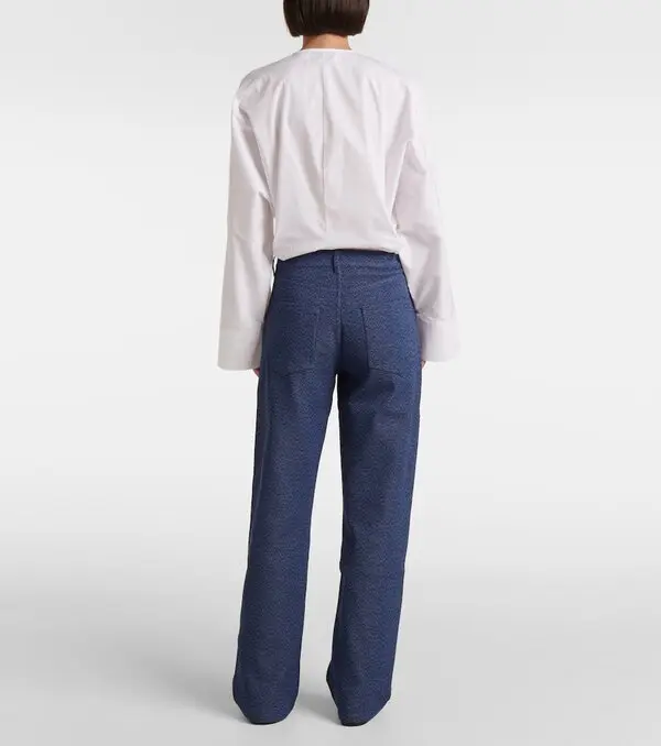 Tove Axel Cotton-blend Straight Pants