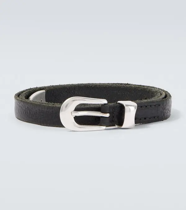 Our Legacy Leather Belt - Black