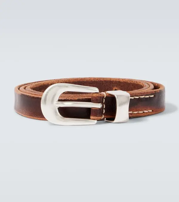 Our Legacy Leather Belt - Brown