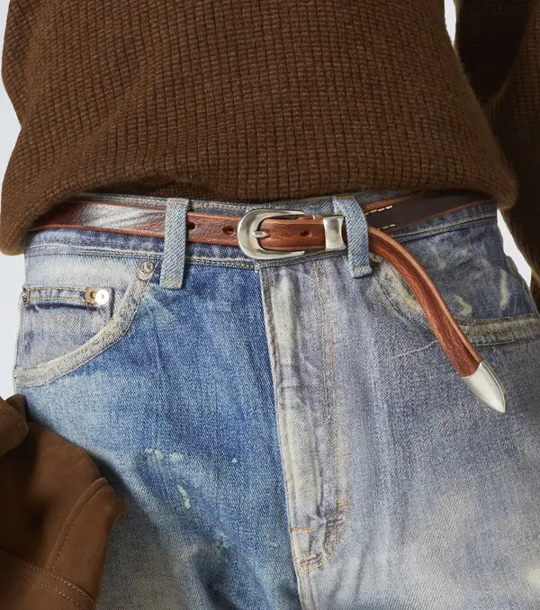 Our Legacy Leather Belt - Brown