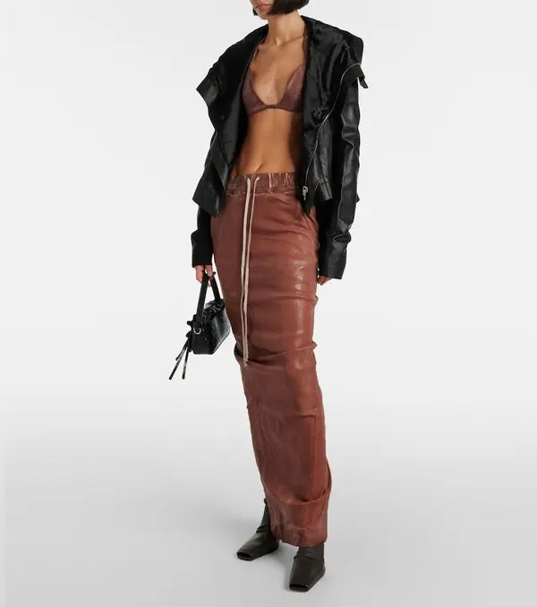 Rick Owens Denim Maxi Skirt