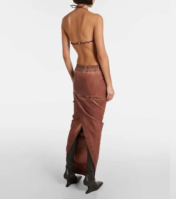 Rick Owens Denim Maxi Skirt