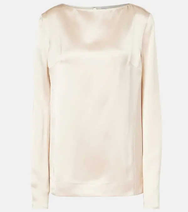 TOTEME Satin Top - Beige