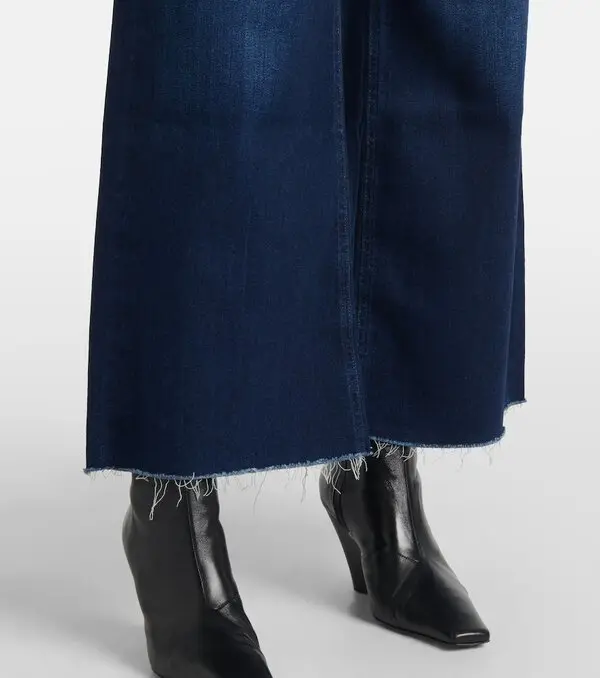Citizens Of Humanity Lyra Cropped High-rise Wide-leg Jeans - Blue