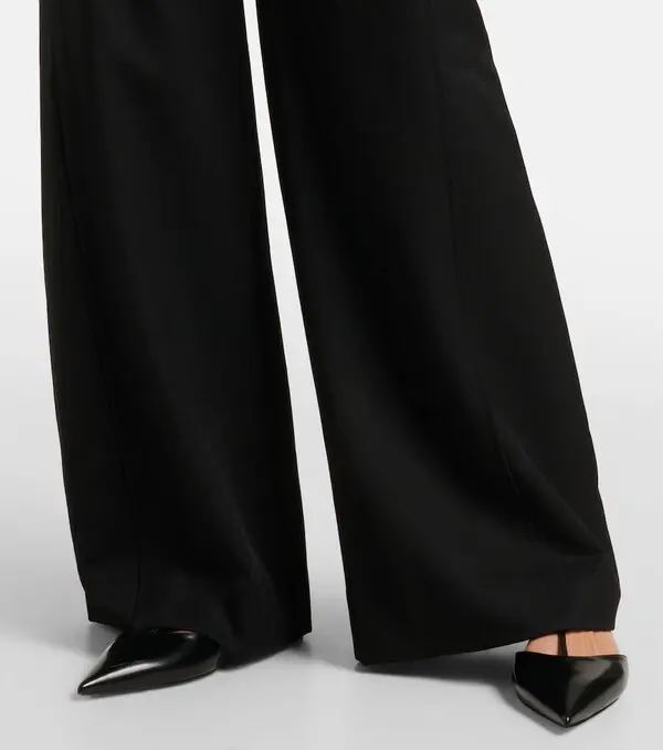 Victoria Beckham Side Panel Wide-leg Trousers