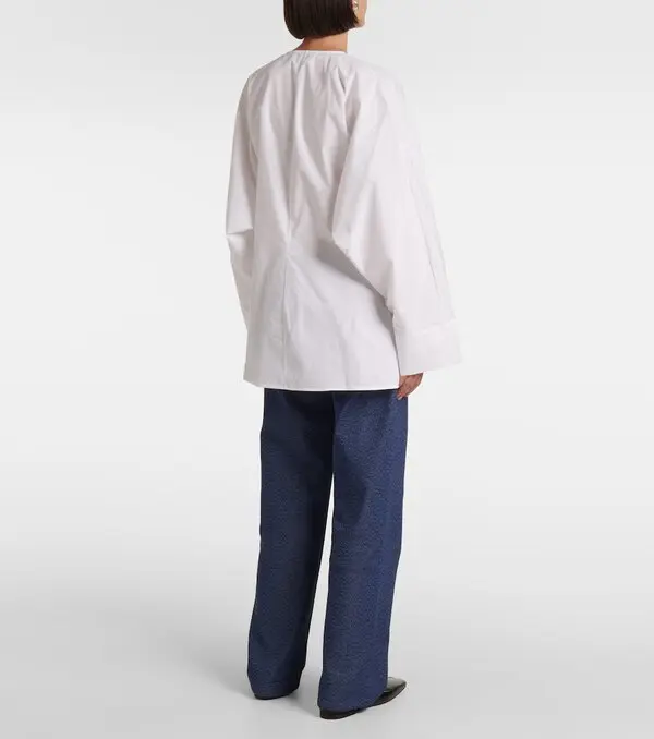 Tove Destry Gathered Cotton Poplin Top