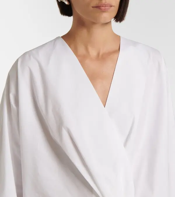 Tove Destry Gathered Cotton Poplin Top
