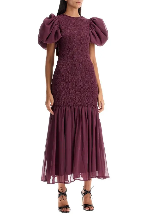 Remain Birger Christensen Chiffon Smock Dress In Purple - 32% Off |  Editorialist