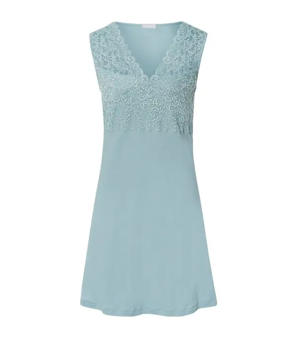 Hanro Cotton Lace-trim Moments Nightdress