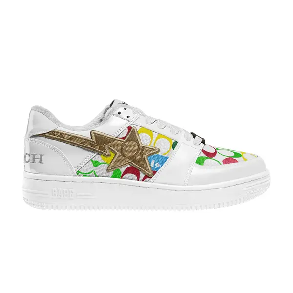 A BATHING APE Coach X Sta Low Sneakers - White