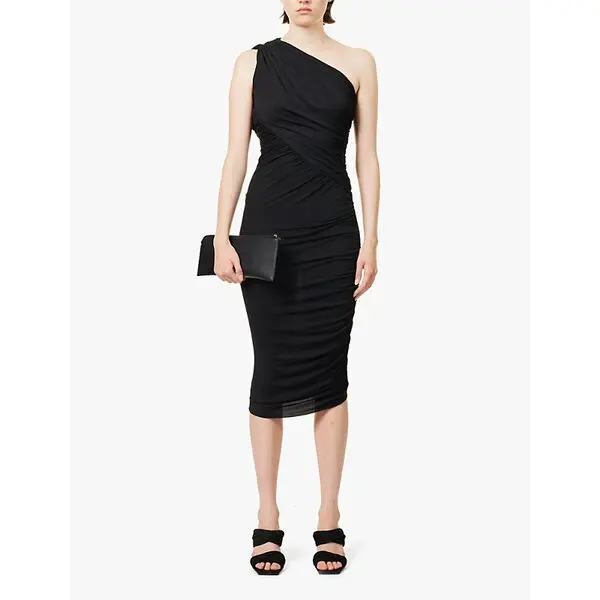 navy blue dress for baby girl Rick Owens Edfu T Dress in Black main image 1
