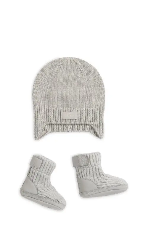 UGG Skyler Bootie & Beanie Set - Grey
