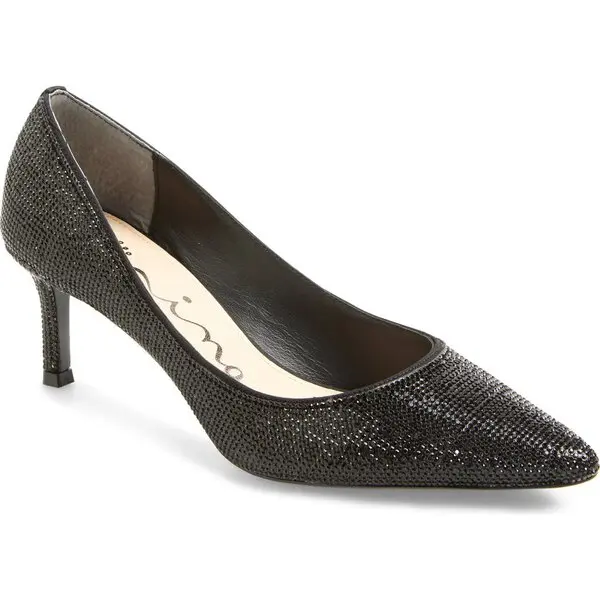Nina Pointed Toe Pump - Black
