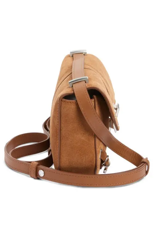 Rag & Bone Max Convertible Shoulder Bag In Brown Suede - 30% Off 