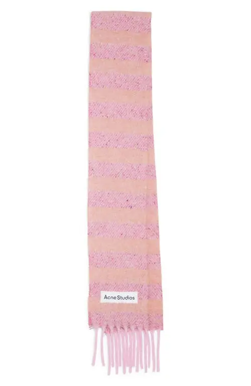 Acne Studios Vonkey Stripe Alpaca - Bright Pink/old Pink