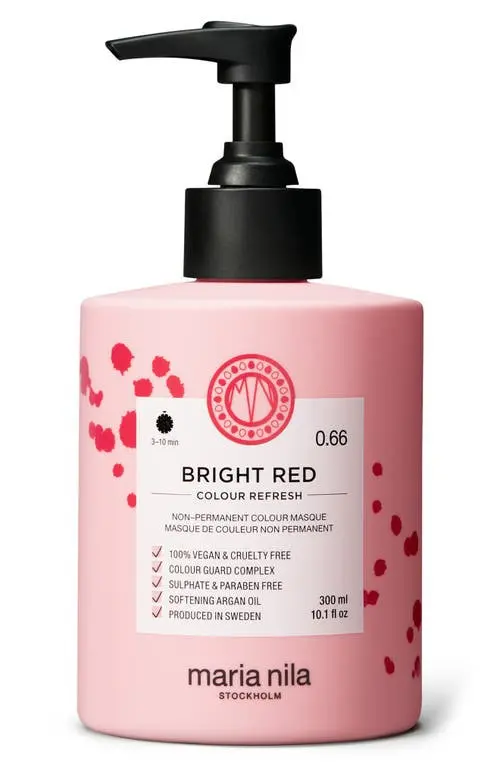 MARIA NILA Colour Refresh Hair Mask - Bright Red