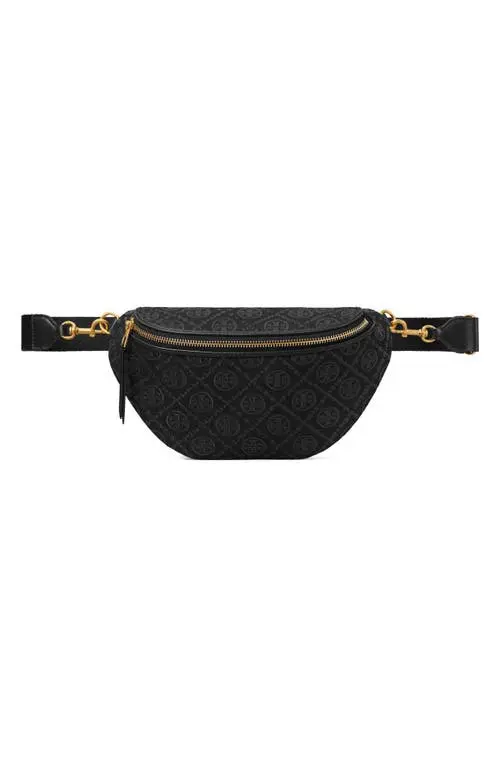 Tory Burch T Monogram Jacquard Belt Bag - Black